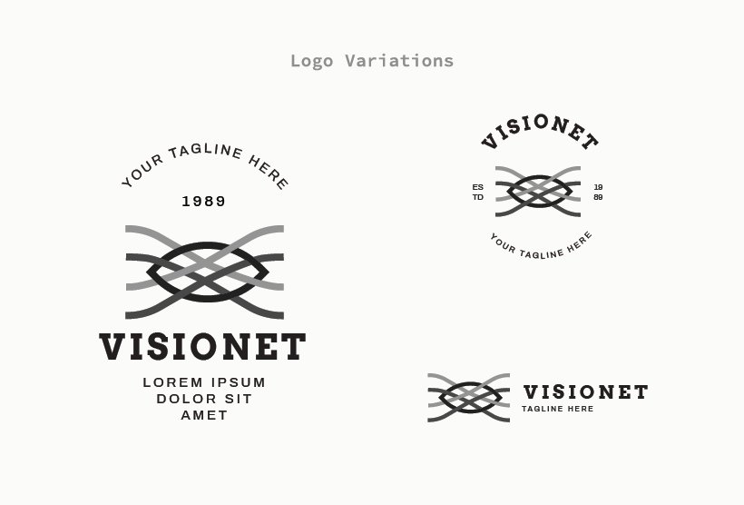 Visionet - Premium Logo Template (414223) | Logos | Design Bundles