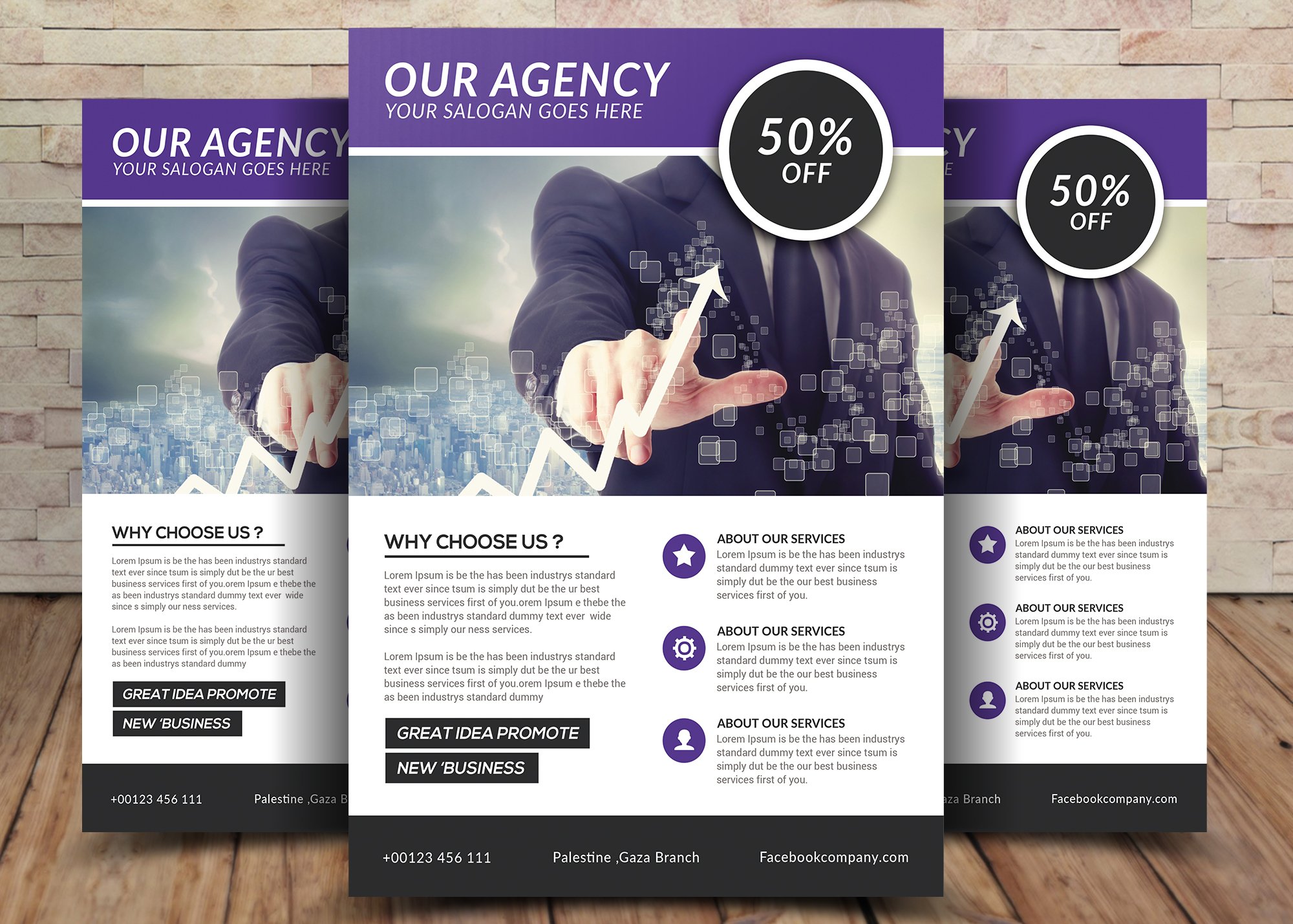 Agency Flyer (98135) | Flyers | Design Bundles