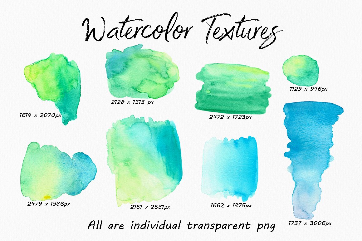 The Colourful Watercolour Texture Kit (333407) | Textures | Design Bundles