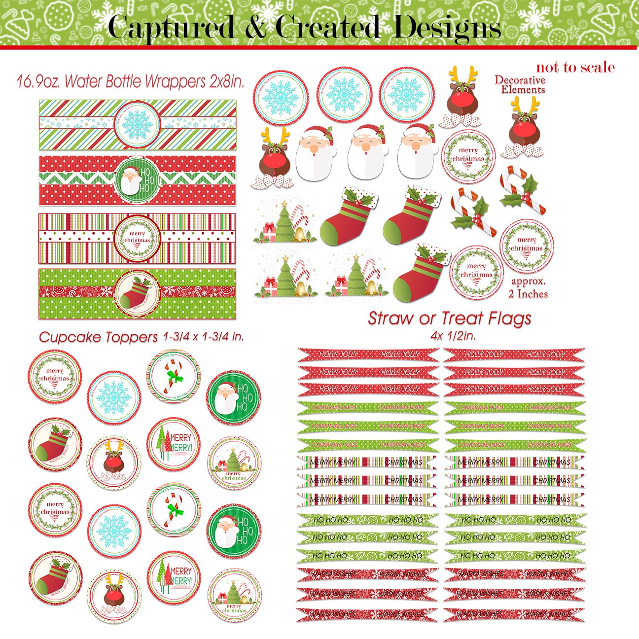 Christmas Cheer Decorations DIY Printable Party Pack (103316 ...