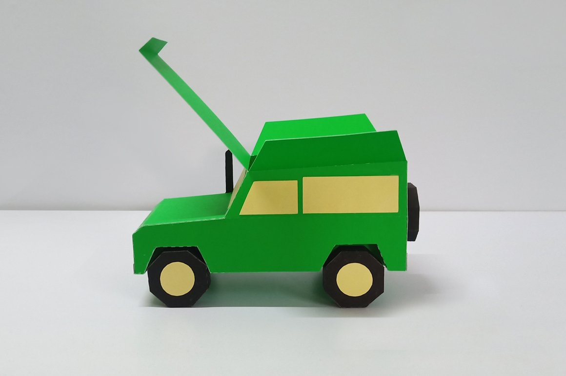 DIY Jeep favour - 3d papercraft (555436) | Paper Cutting | Design Bundles