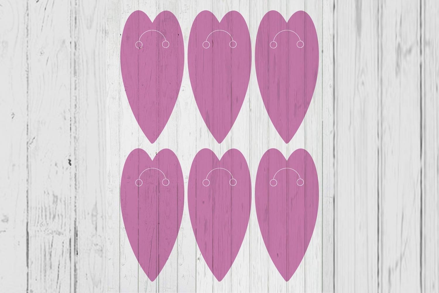 Heart Keyring display card template svg dxf png ai files (1149201 ...