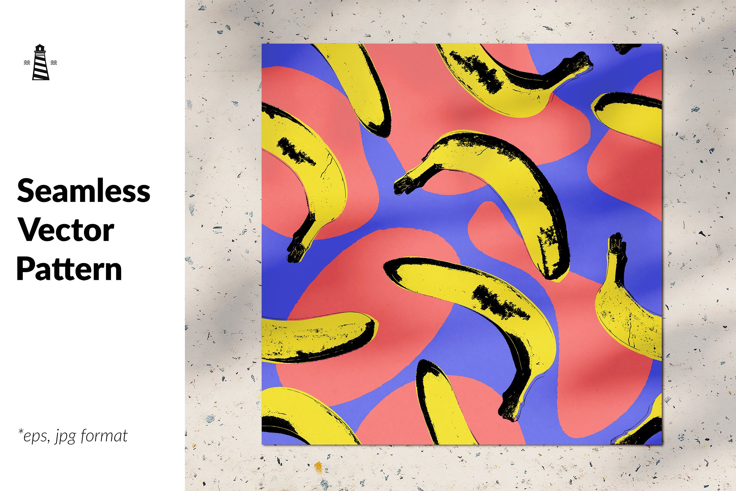 Abstract banana seamless background (544412) | Patterns | Design Bundles