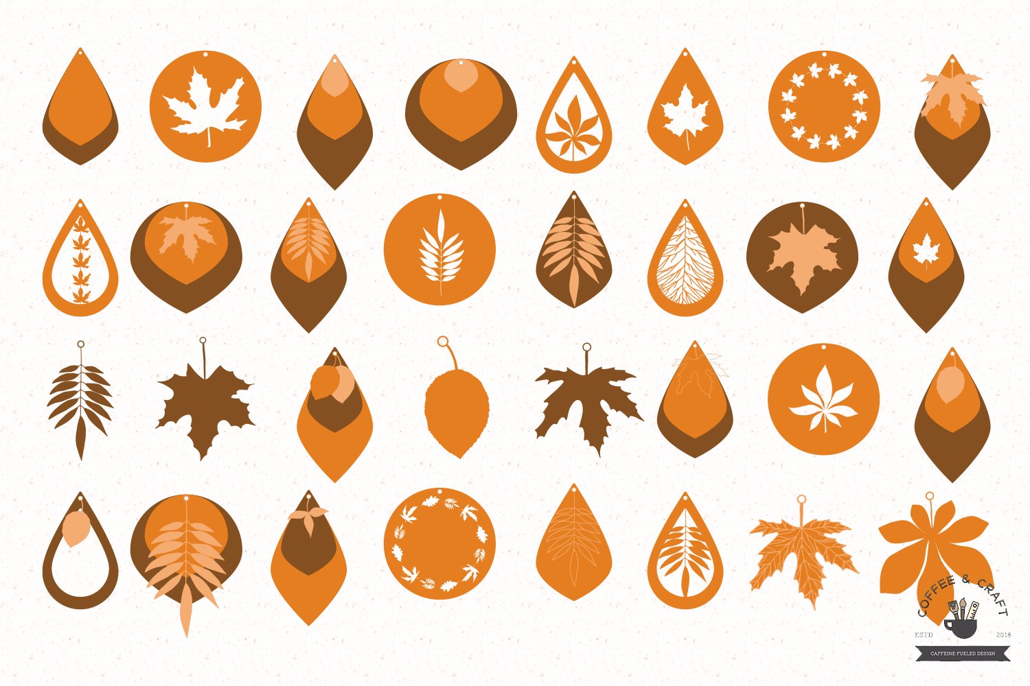 Fall Earrings SVG