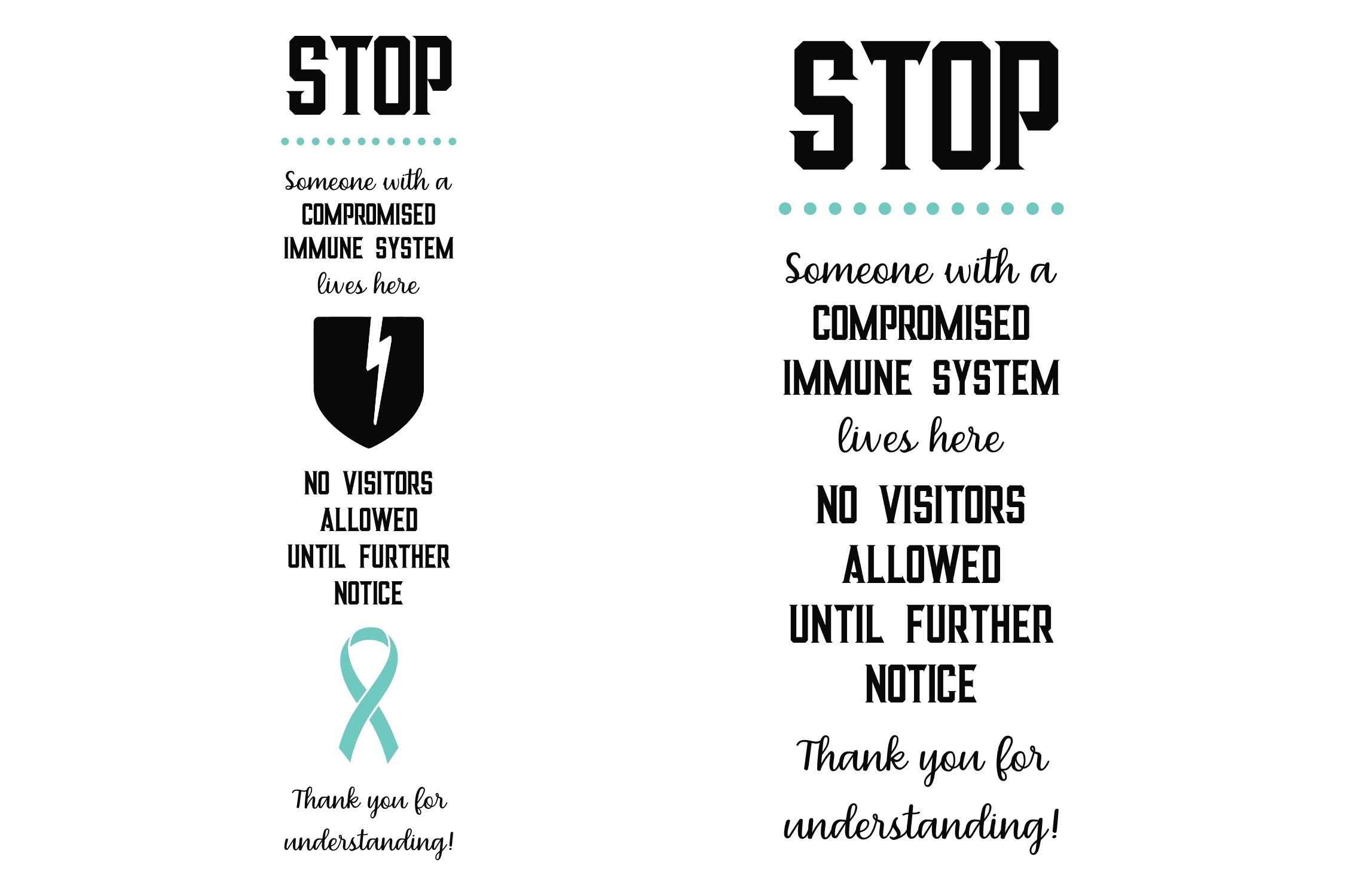 Stop - Compromised Immune System - SVG PNG EPS (534567) | Cut Files ...