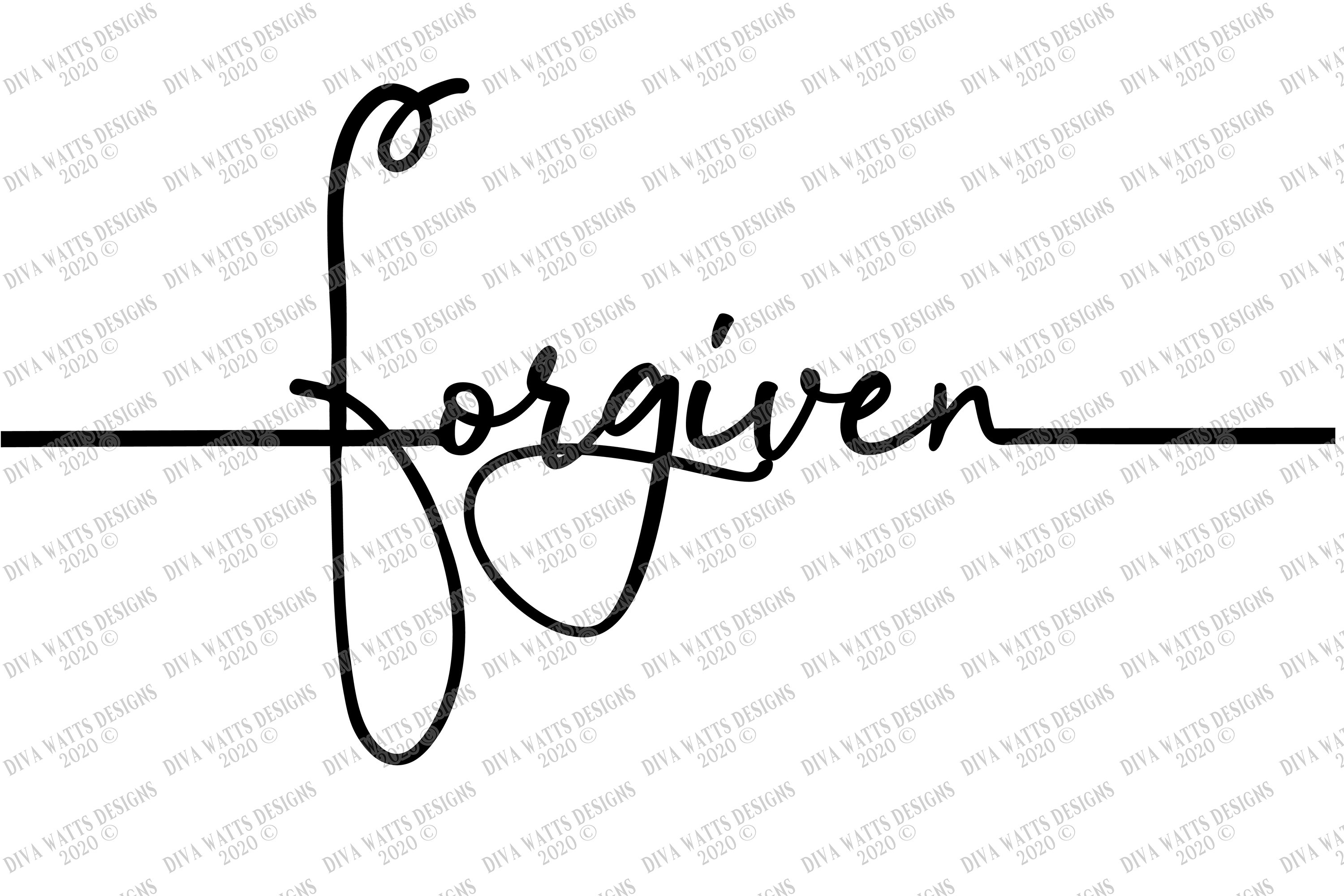Forgiven Cross - Cutting File - Clipart - SVG DXF Christian (518680 ...