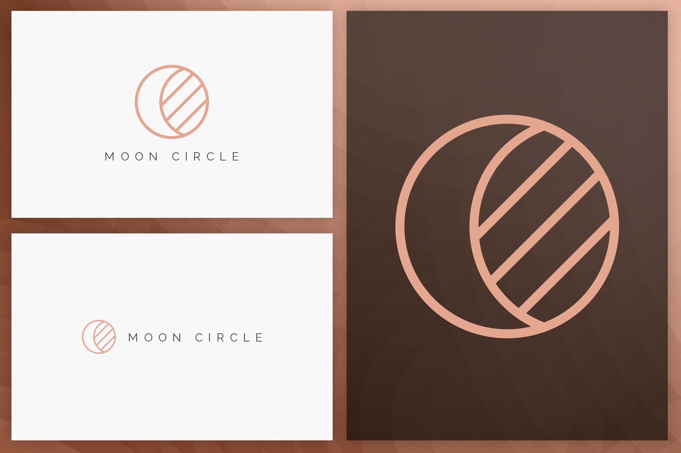 20 Circle geometric logos - outline (34113) | Logos | Design Bundles