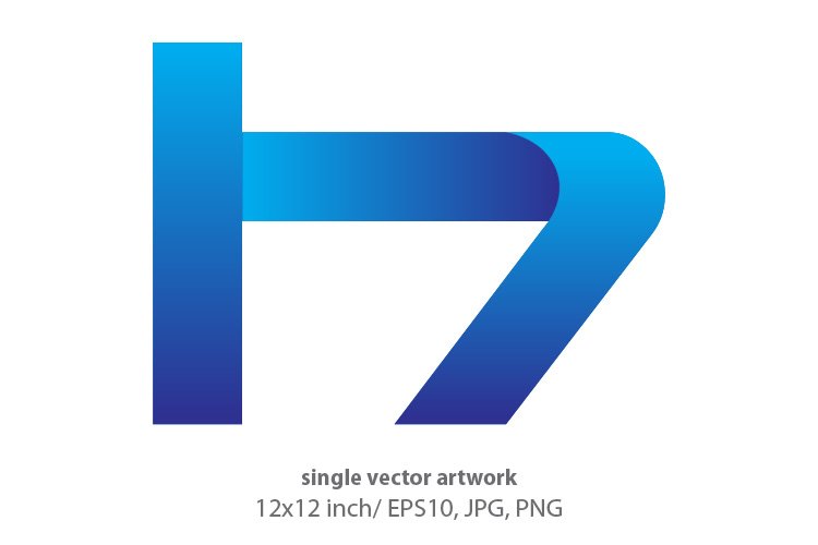 metallic blue letter h (685725) | Logos | Design Bundles
