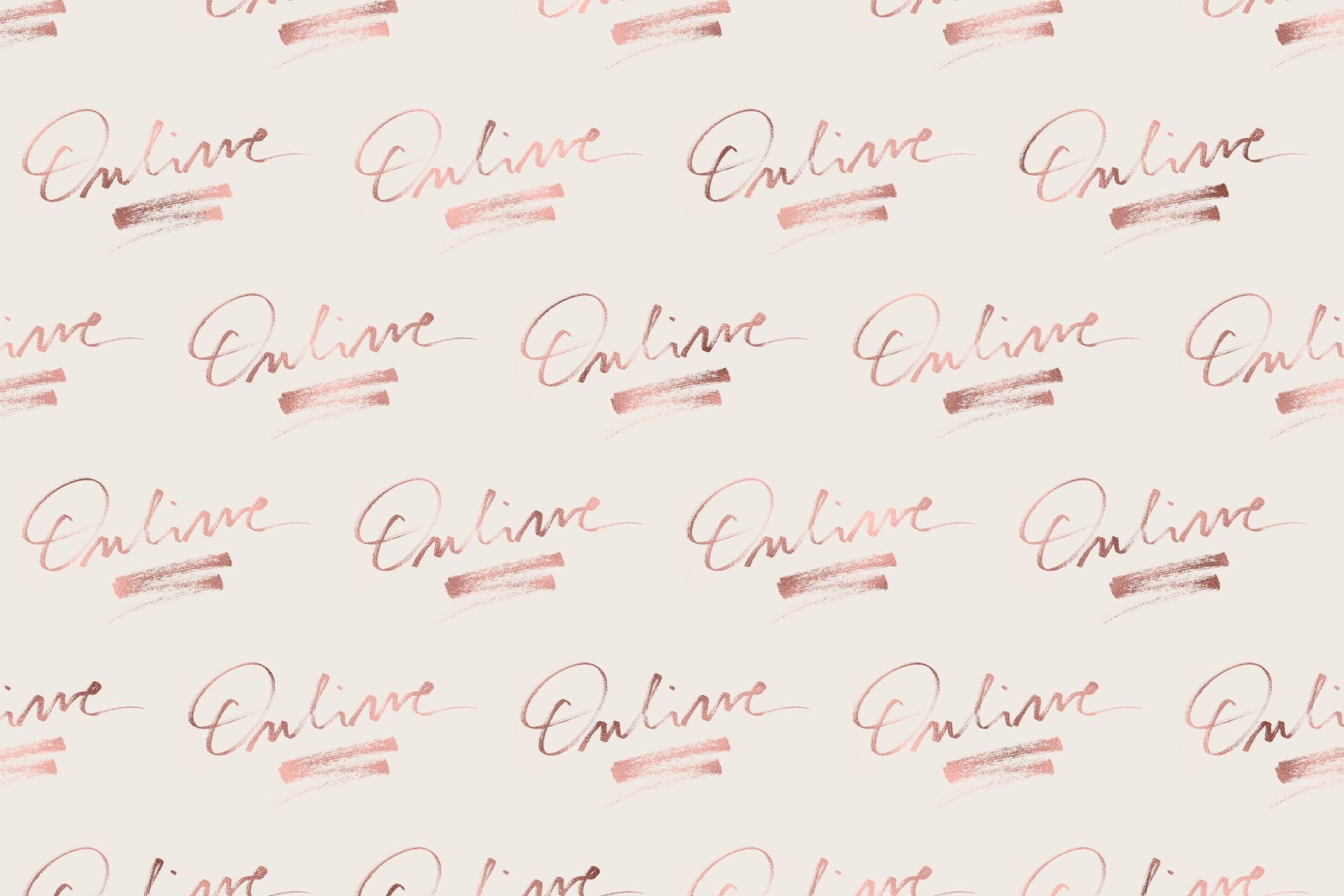 Rose Gold Hand Drawn Pattern Pack - Gold, Silver and Rose Gold ...