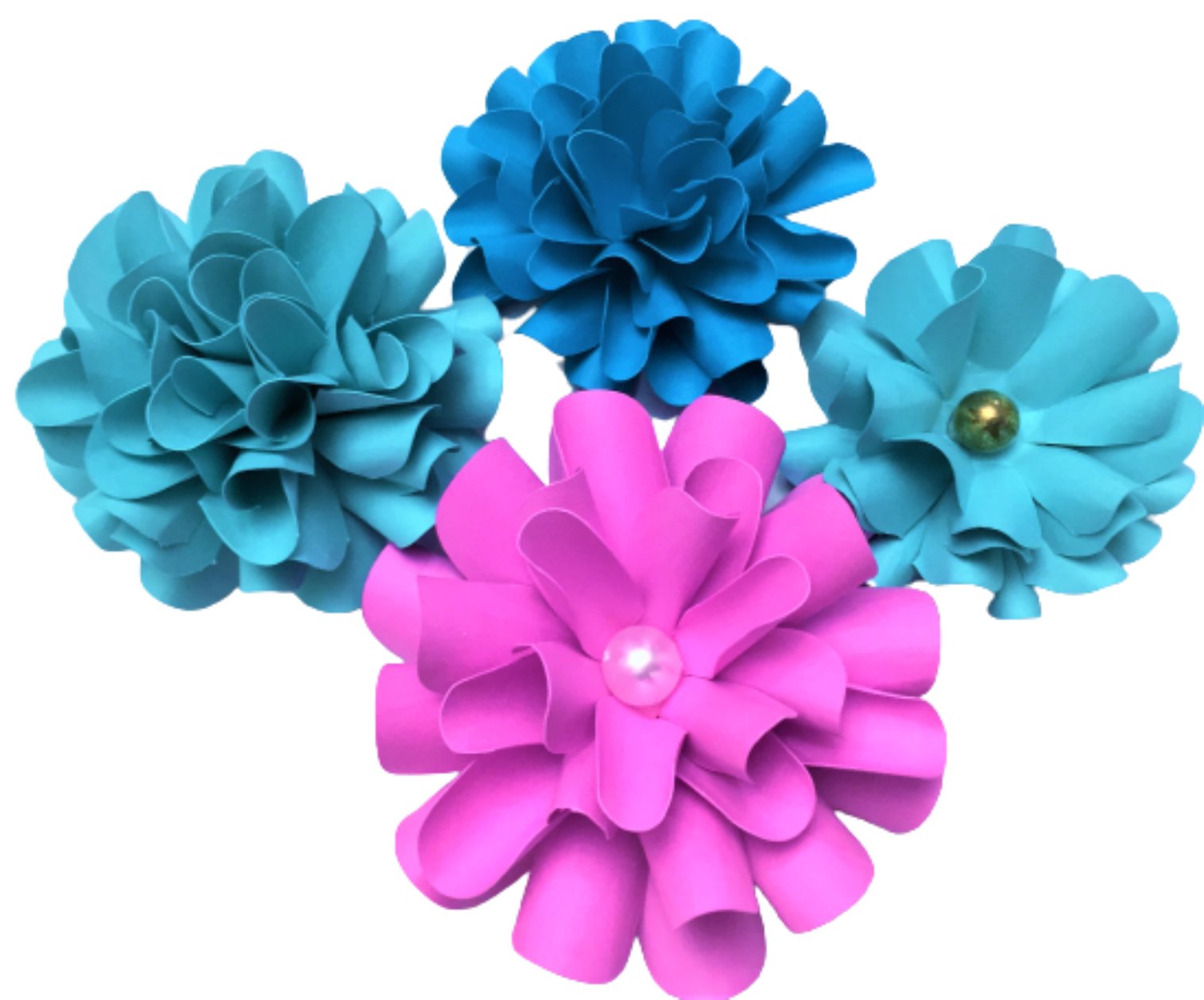 3D Paper Flower | Small Layered Paper Flowers Bundle Deal (742295 ...