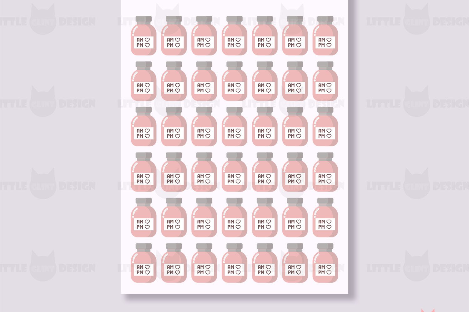 Refill Pill Printable Planner Stickers, Functional Sticker (906802 ...