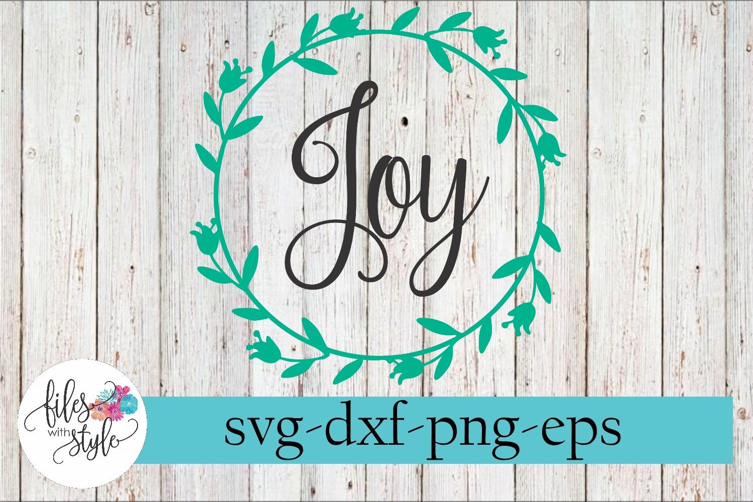 Joy Wreath Christian SVG Cutting Files (227616) | SVGs | Design Bundles