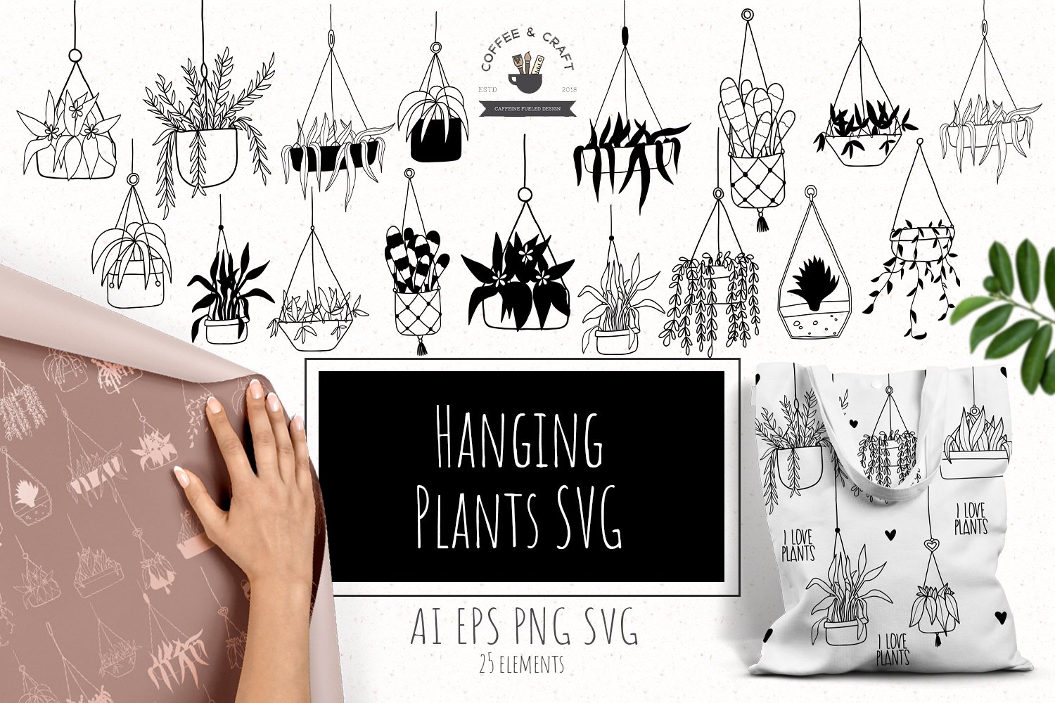 Hanging Plants SVG