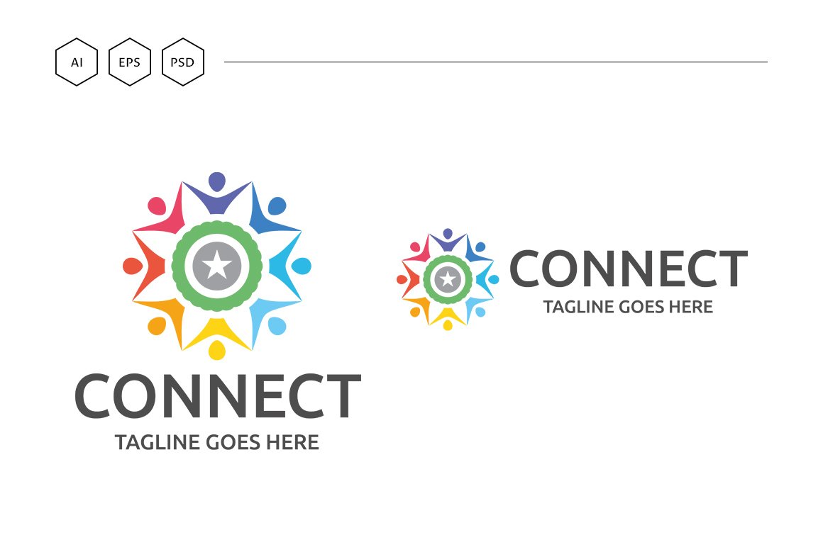 Connect Logo (684296) | Logos | Design Bundles