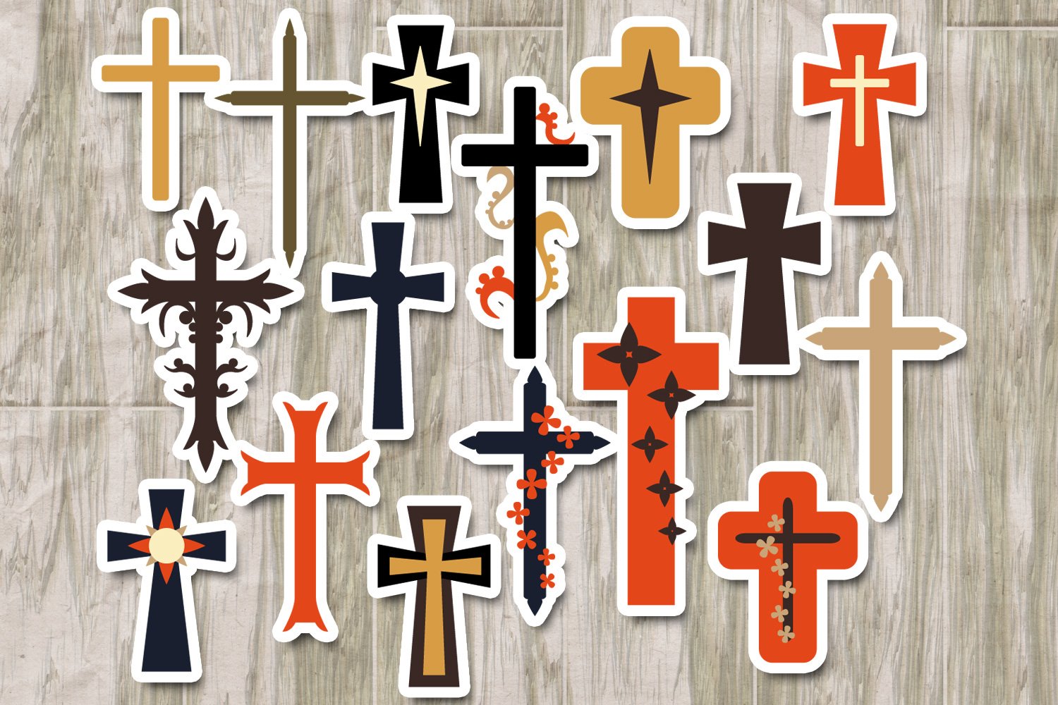 Crosses - Christian Religion Graphics (83983) | Illustrations | Design ...