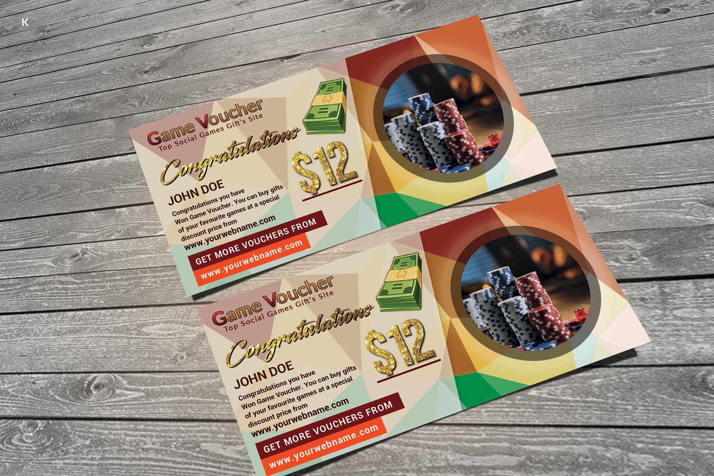 Game Voucher (143574) | Brochures | Design Bundles