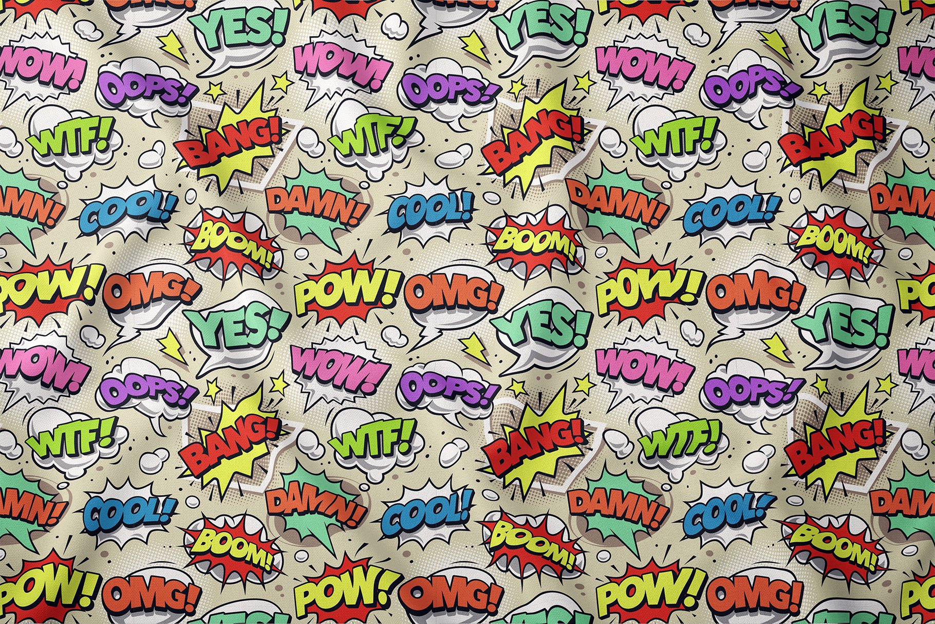 Comic Art Seamless Pattern (694638) | Patterns | Design Bundles