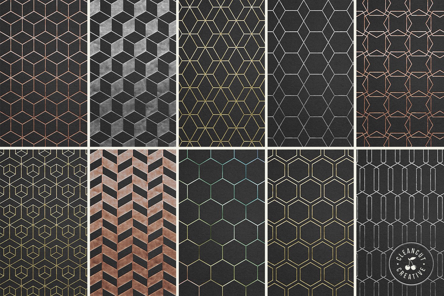Foil Quill designs SVG | 20 Geometric Single Line Patterns (252513 ...
