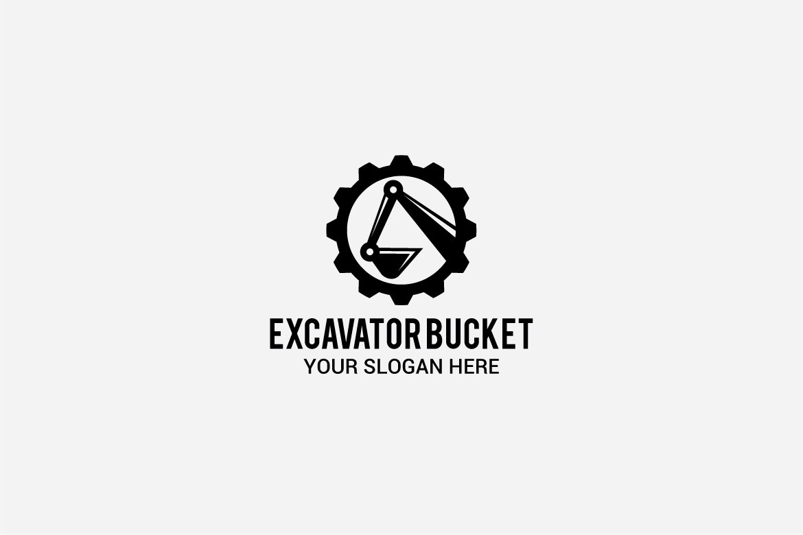 excavator bucket logo (419929) | Logos | Design Bundles