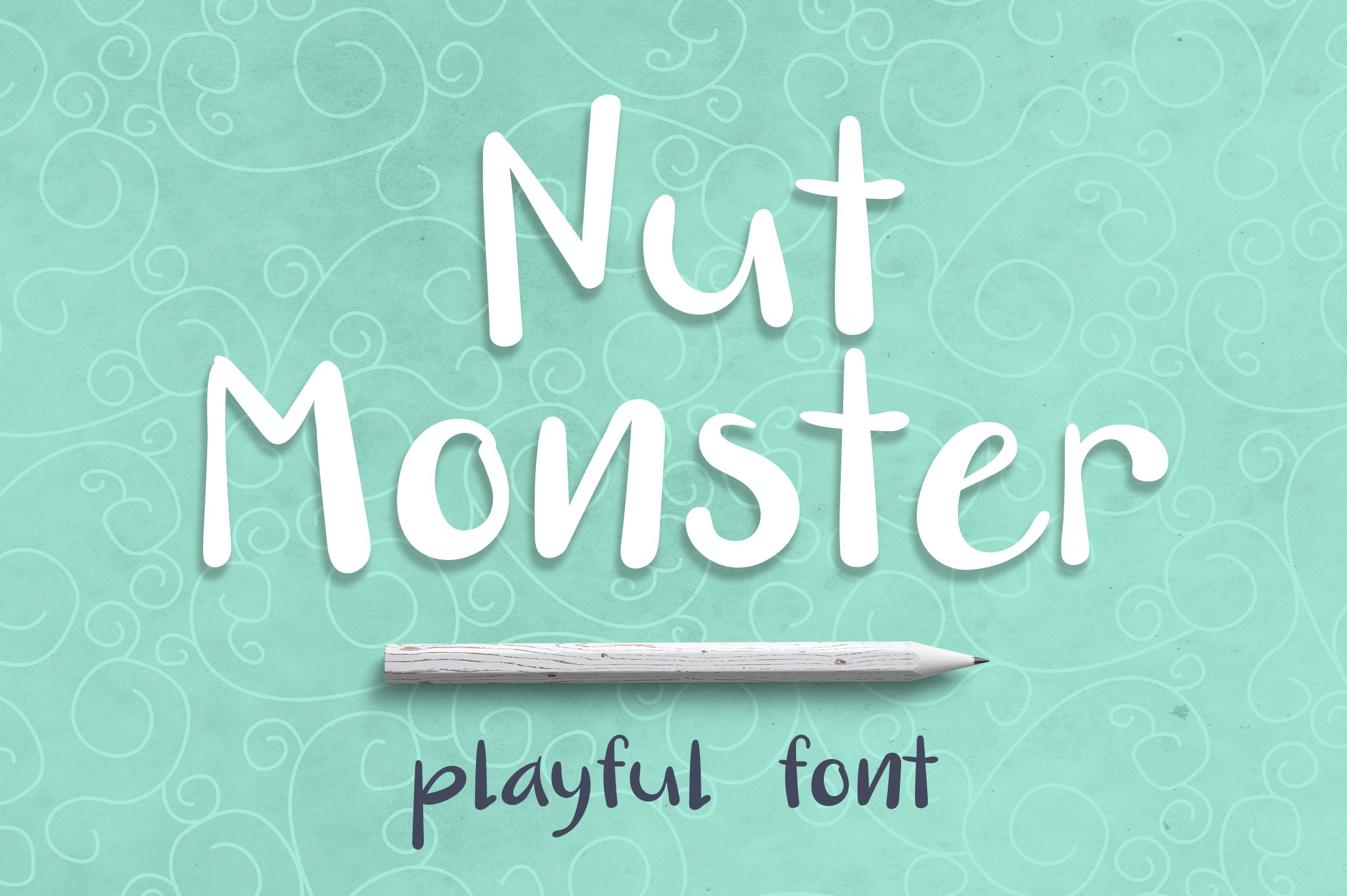 Nut Monster - handdrawn font (362861) | Script | Font Bundles