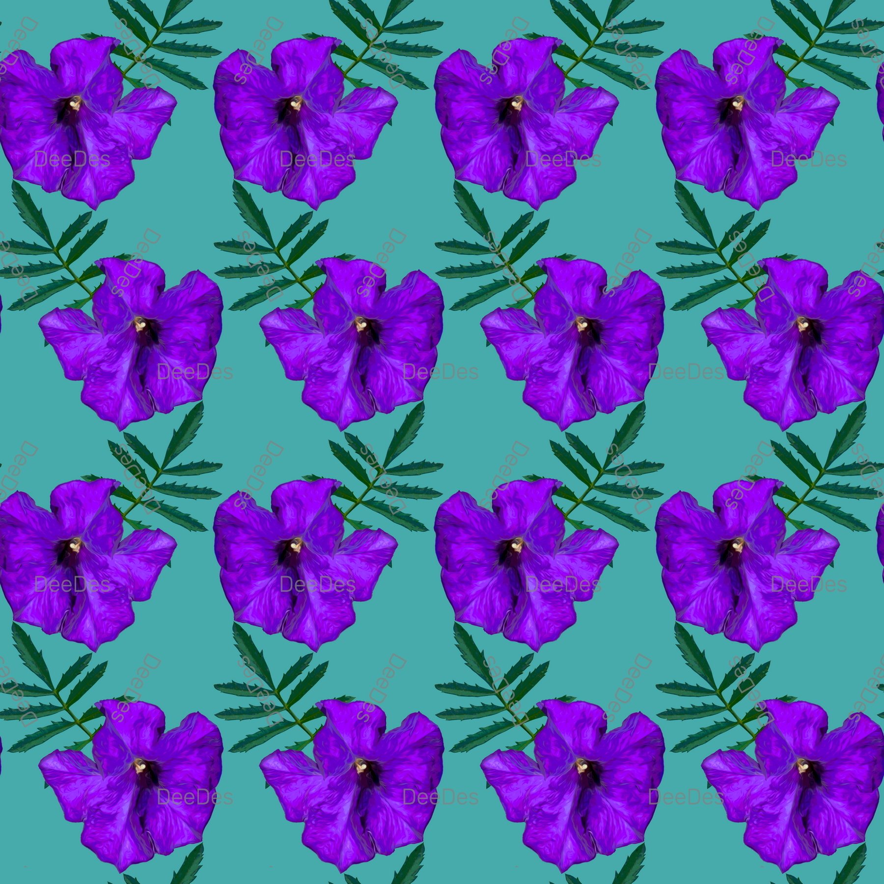 Seamless Floral Digital Paper pack. Seamless FLOWER patterns (664108 ...