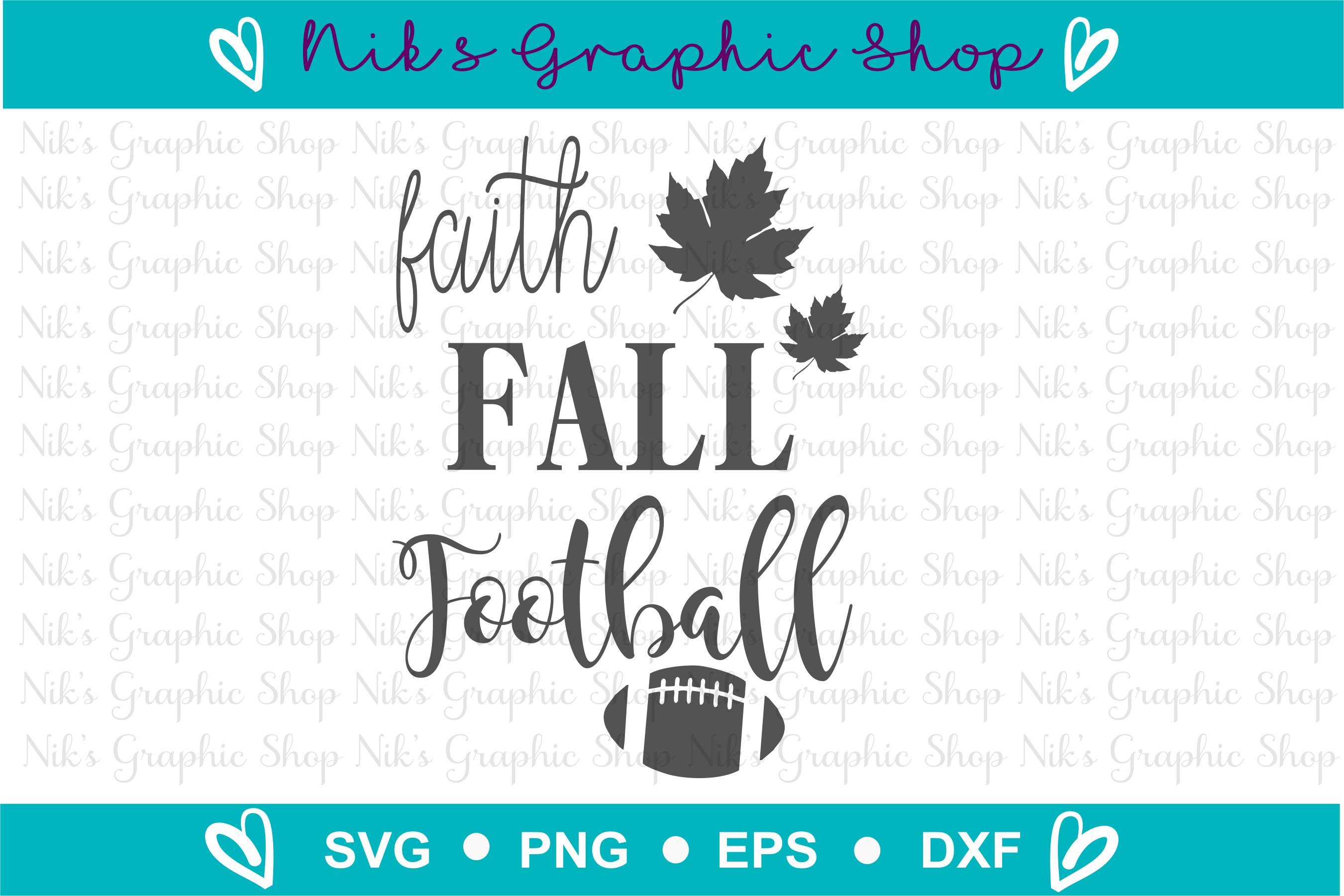Faith Fall Football Svg, Fall Svg, Football Svg, Fall Sign (141042 ...