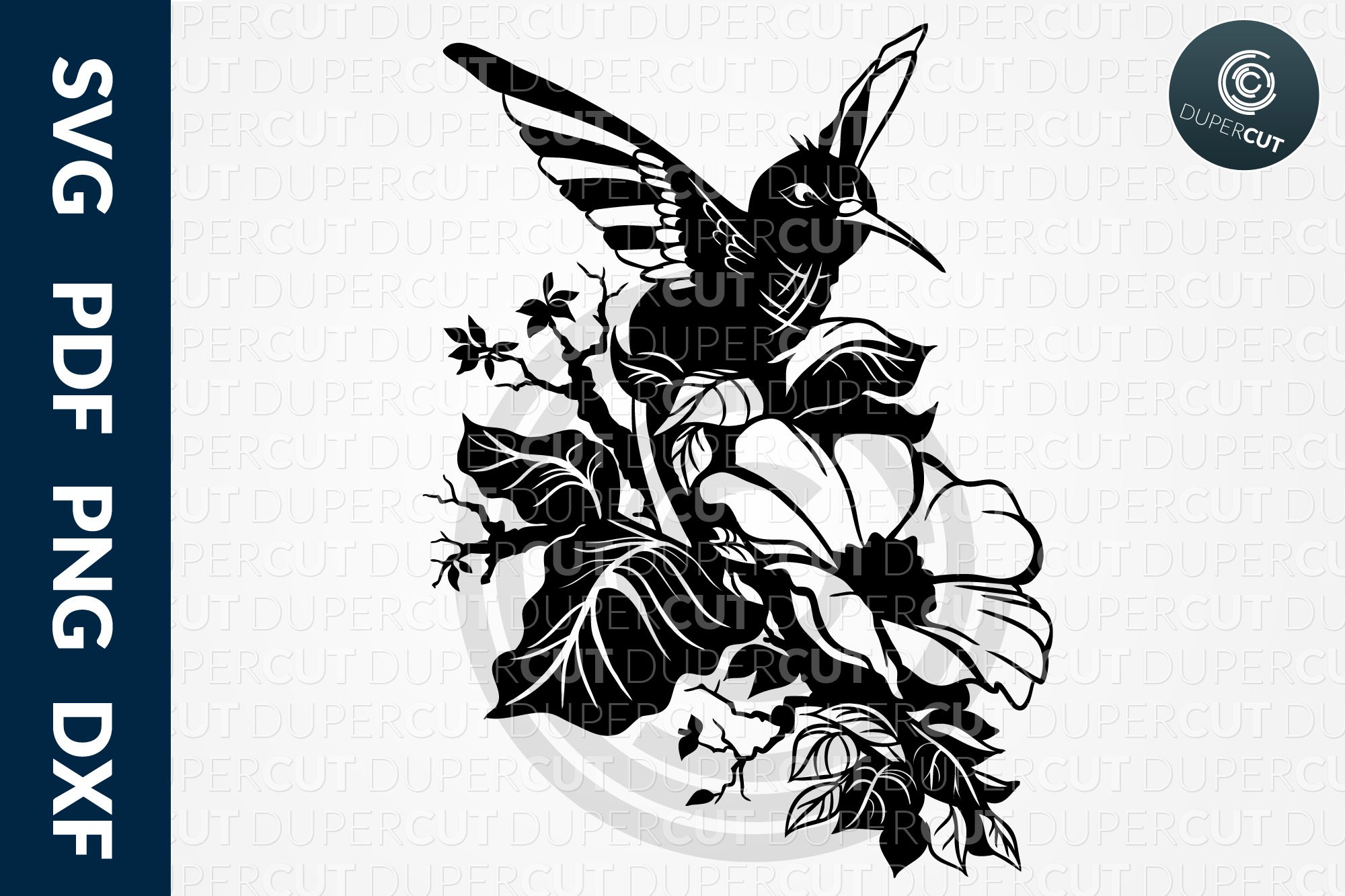 SVG / PDF / DXF Hummingbird, Cutting Files (1202435) | Paper Cutting ...