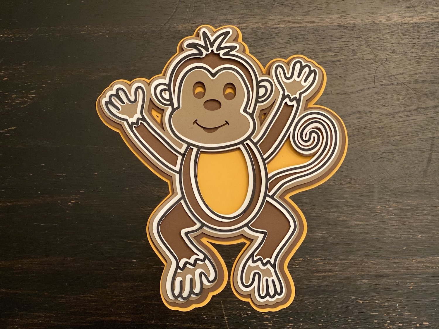 Monkey 3D Layered Design
