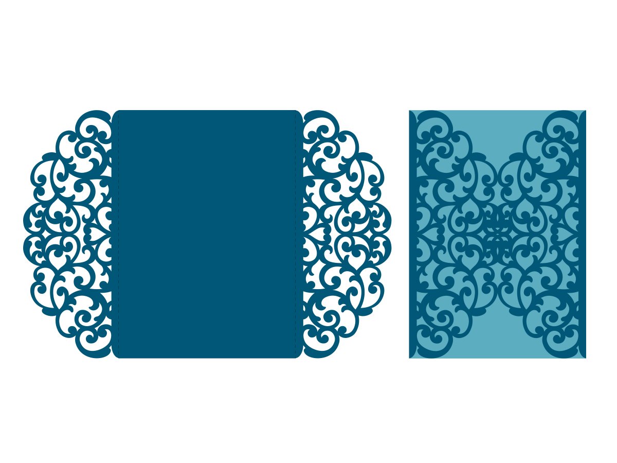 Gatefold Wedding Invitations Template