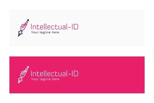 Intellectual ID - Iconic Linear Stock Logo (4727) | Logos | Design Bundles