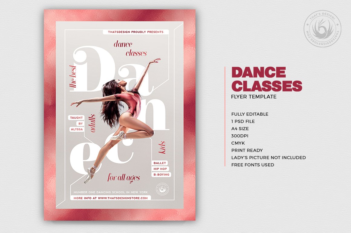 Dance Class Poster Template