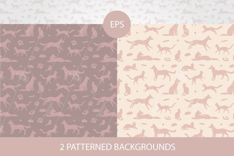 Animal silhouettes clipart, Pet patterns, SVG, EPS, PNG (246166 ...