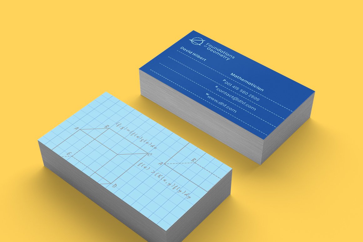 Mathematician Business Card Template (136670) | Business Cards | Design ...