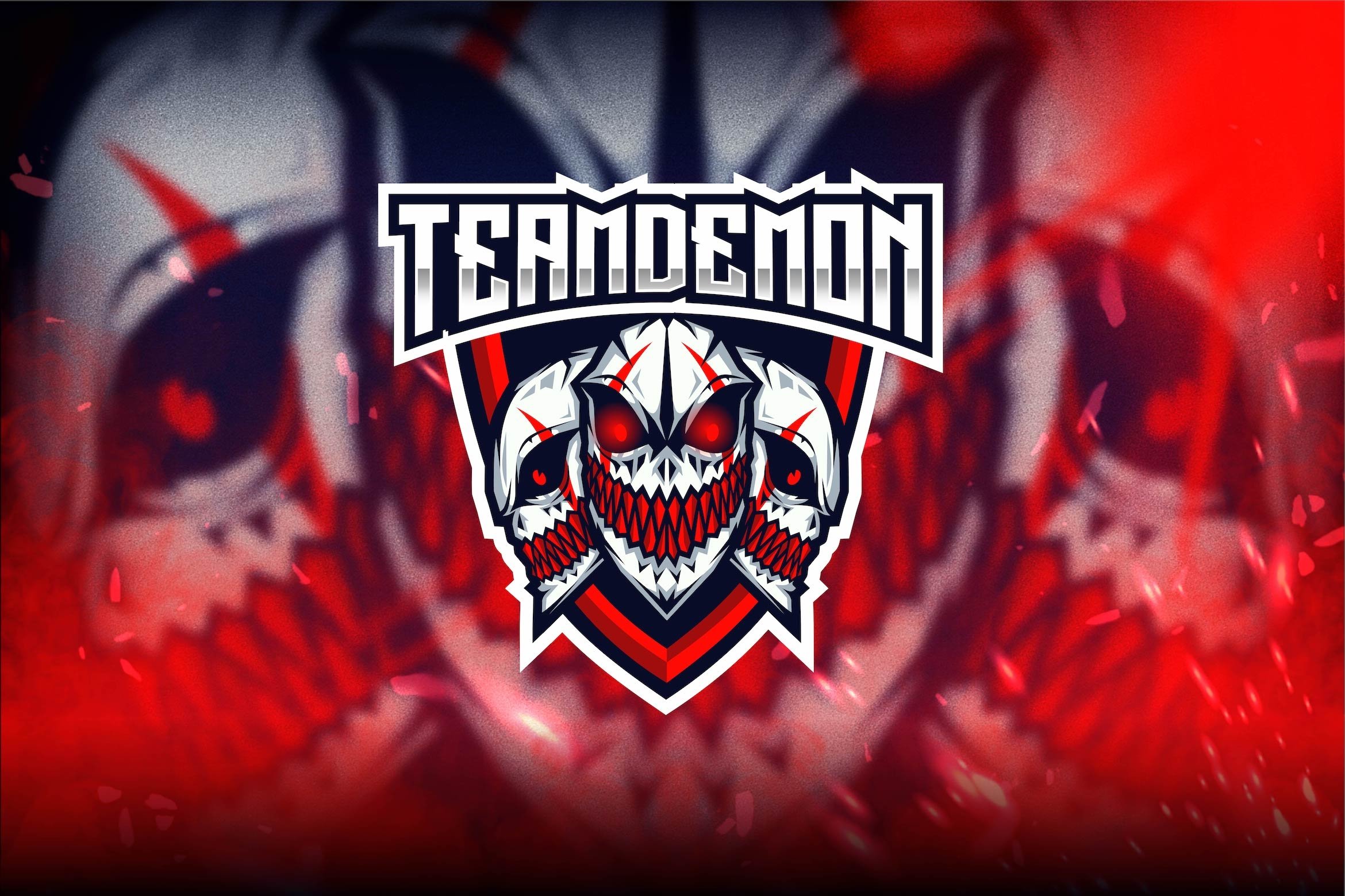 Team Demon Esport Logo Template (579628) | Logos | Design Bundles