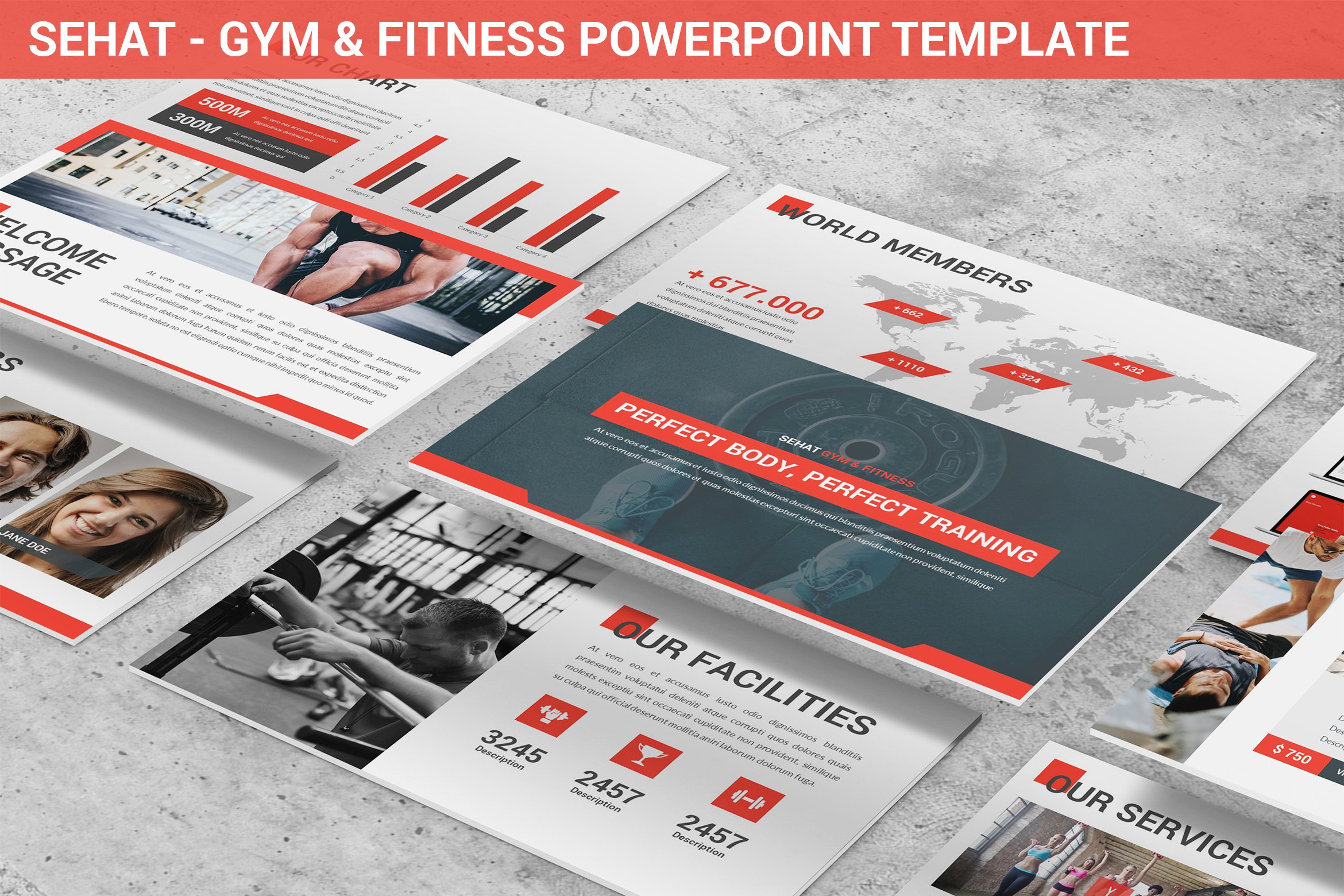 Sehat - Strong Powerpoint Template