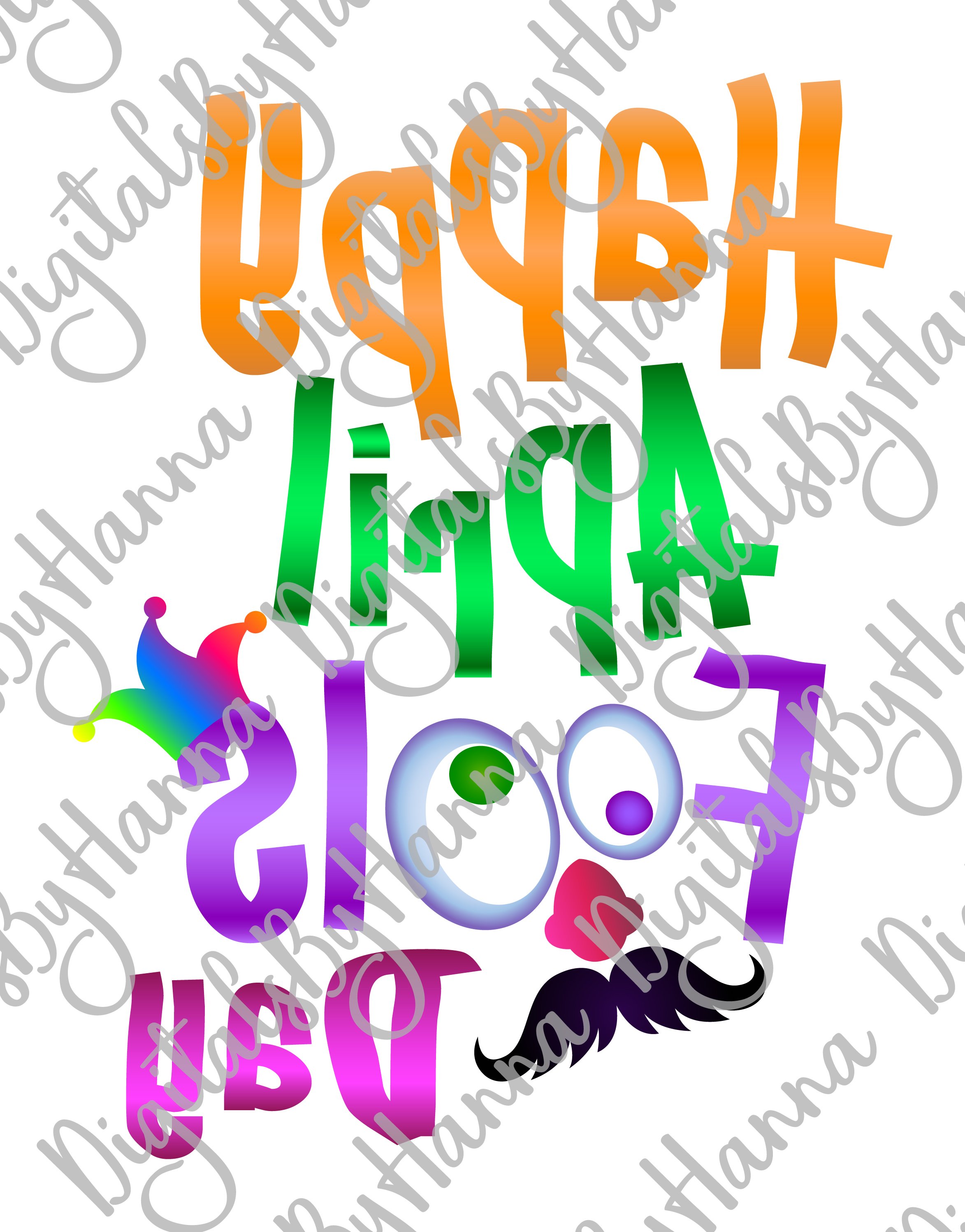 Happy April Fools Day Sublimation Sign PNG Mirror Reversed F (514151 ...