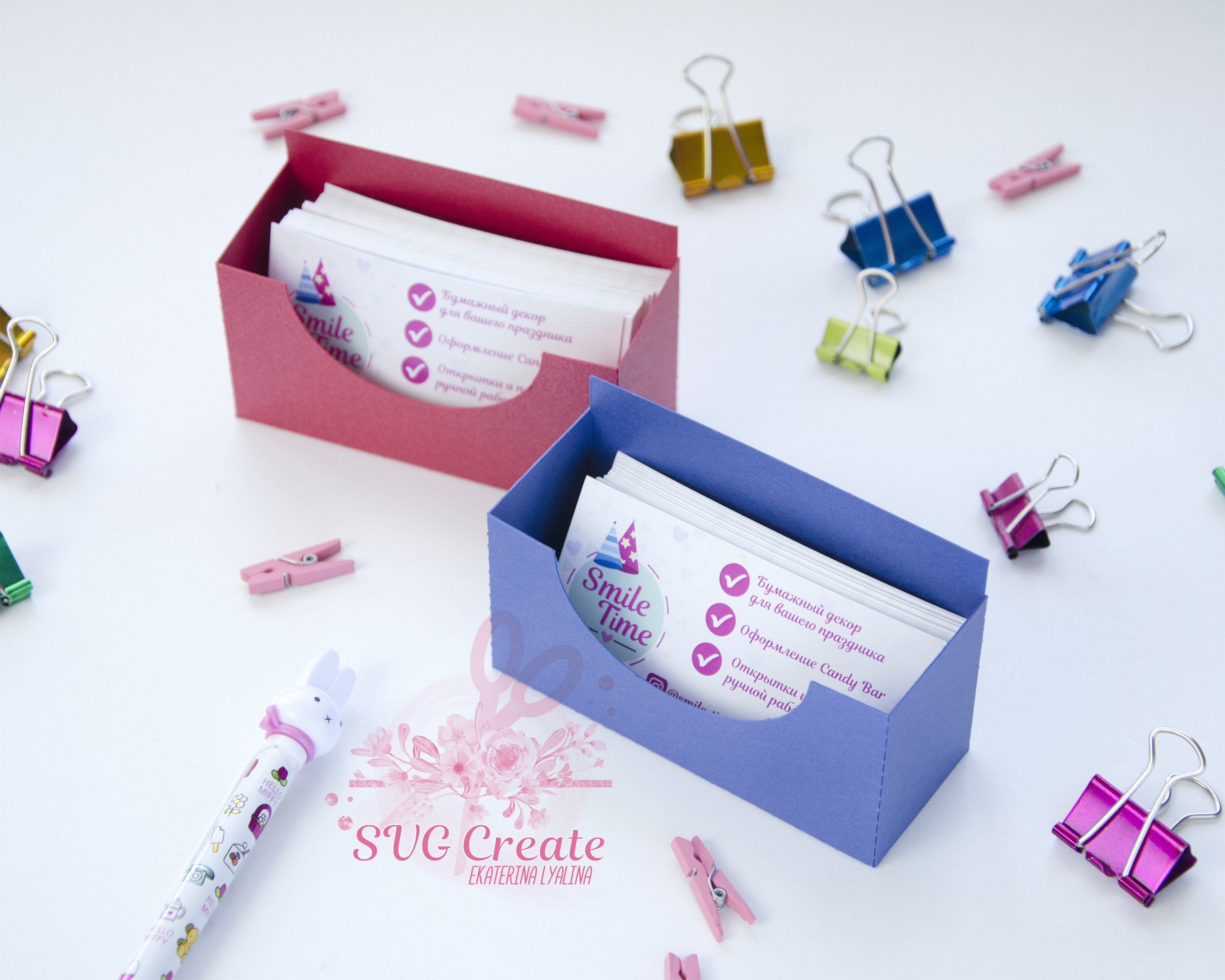Business card Holder Template Stand Paper Organiser Box 178914 Card 