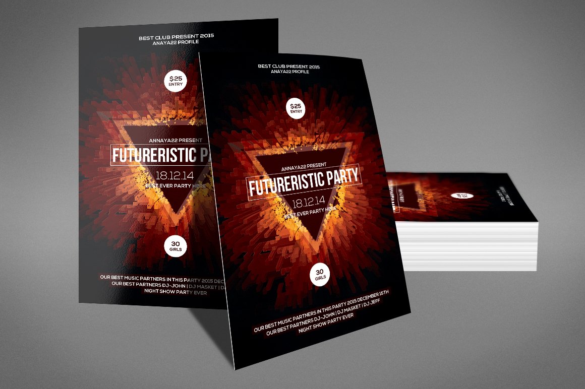 Bright Abstract Flyer (101666) | Flyers | Design Bundles