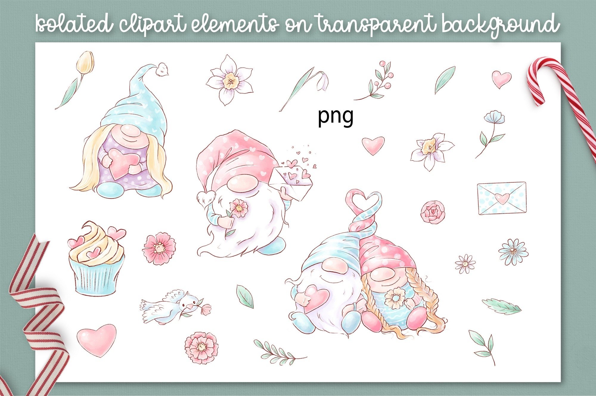 Valentines Day Gnomes Stickers