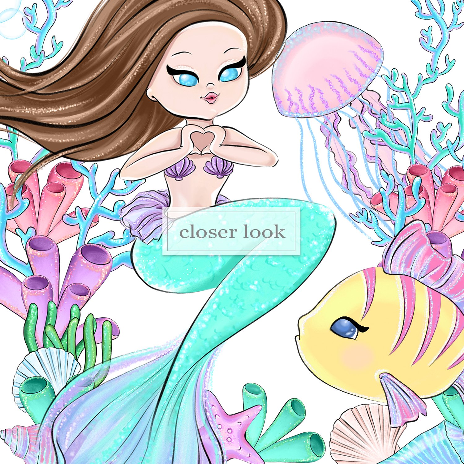Mermaids Have More Fun - Clipart (388488) | Illustrations | Design Bundles