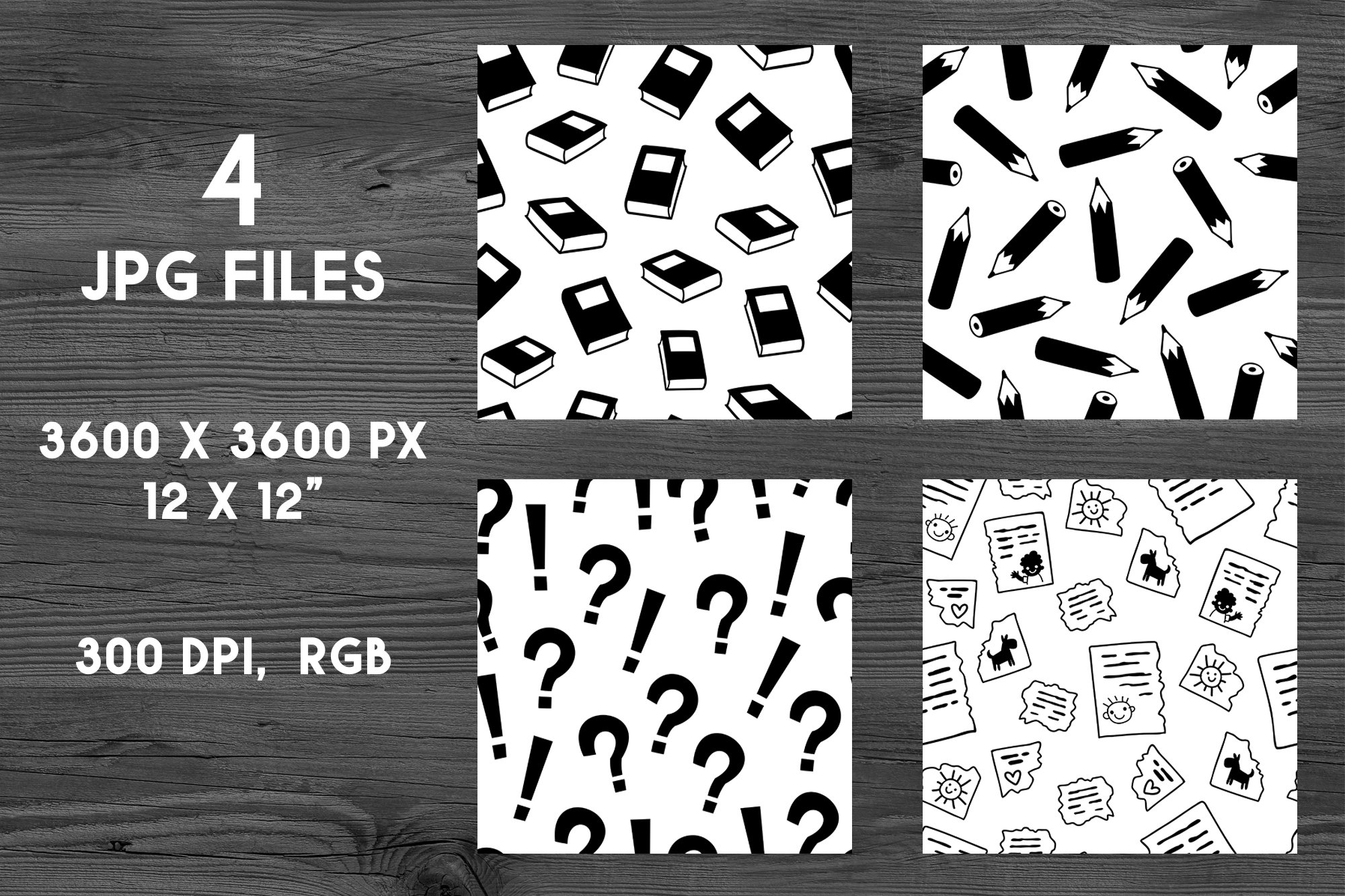 School pattern svg Book pattern Pencil svg pattern Book svg