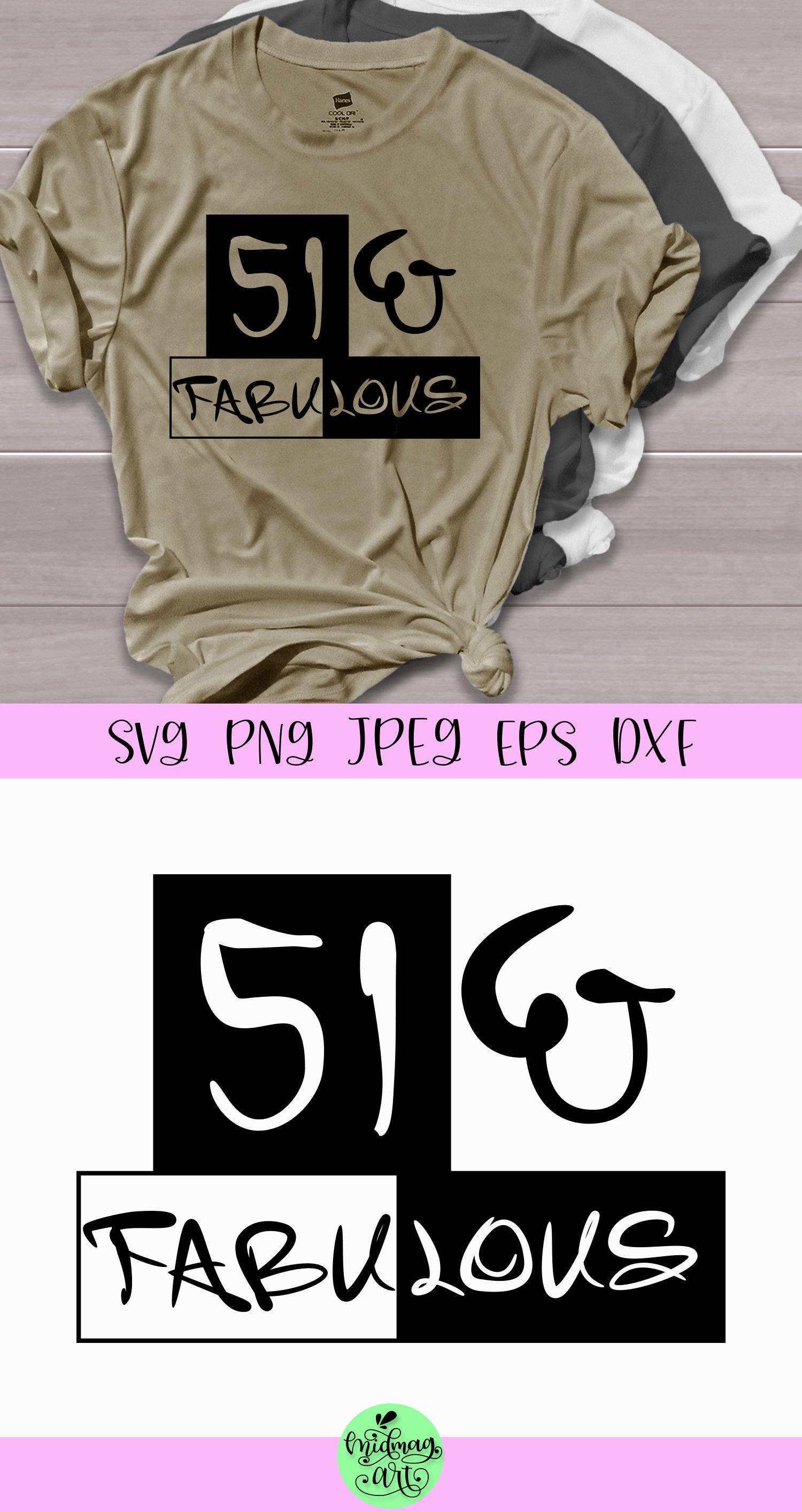 51 and fabulous svg, 51st birthday svg (372974) | SVGs | Design Bundles