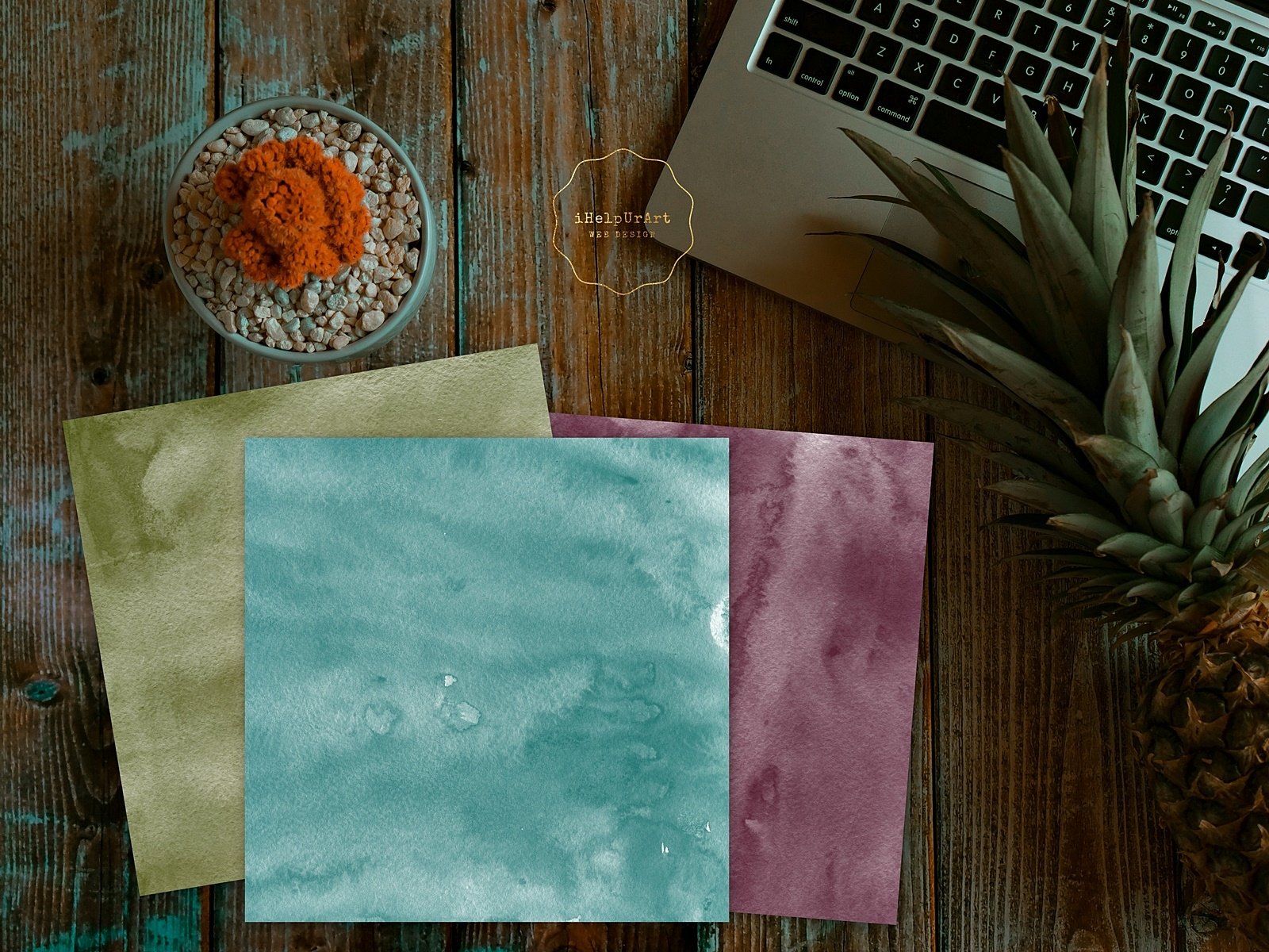 Watercolor Washes Digital Paper - Autumn Colors (139577) | Backgrounds ...