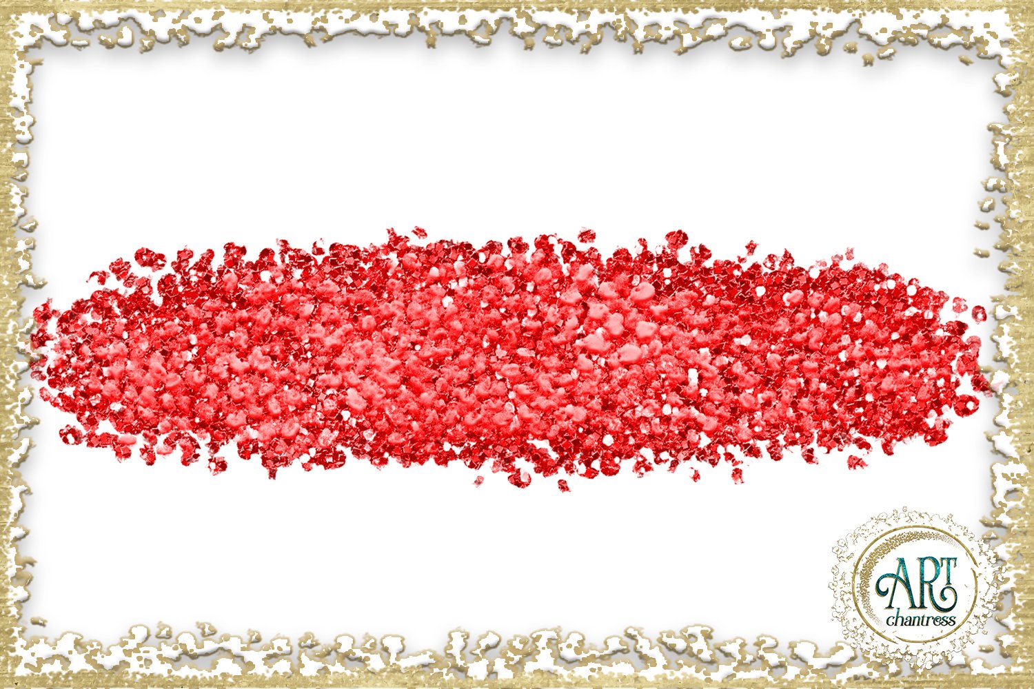 Scarlet Red Splotches Brush Strokes Clipart crimson Glitter (105871 ...
