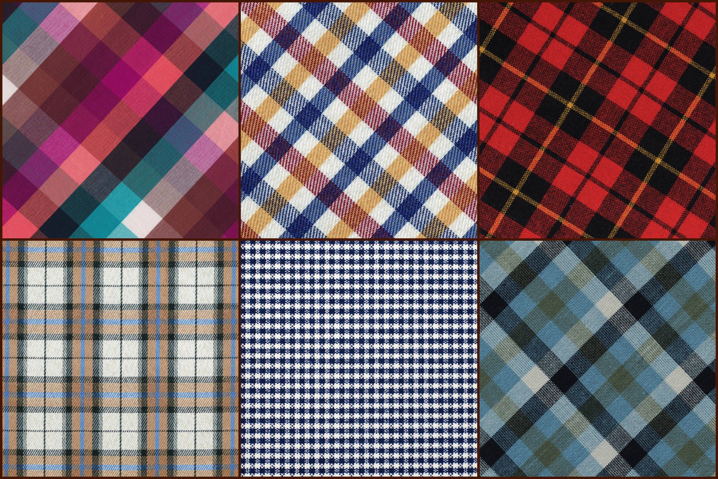 Tartan Fabric Textured Digital Papers (564656) | Illustrations | Design ...