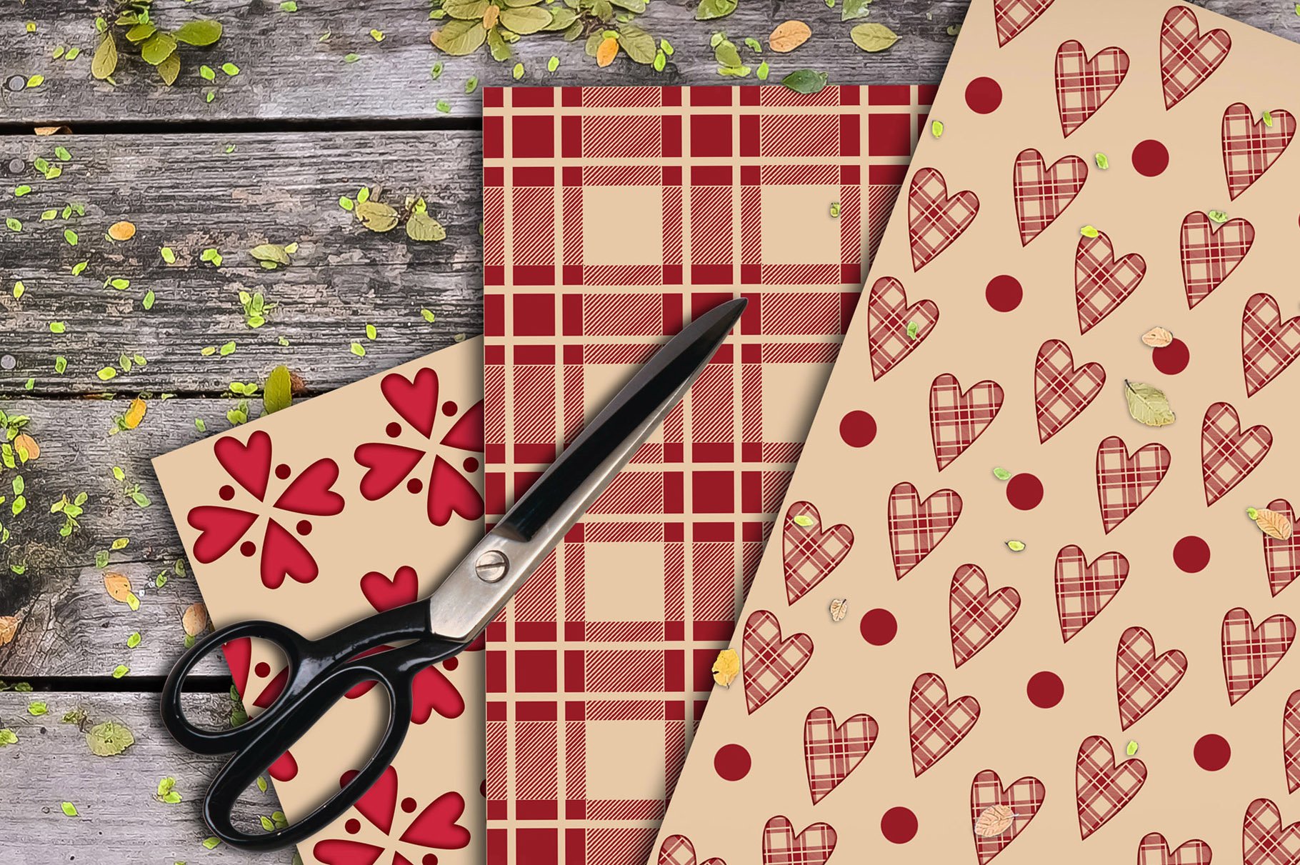 Valentine's Day Digital Paper Set 3 For Crafts & Projects (189489 ...