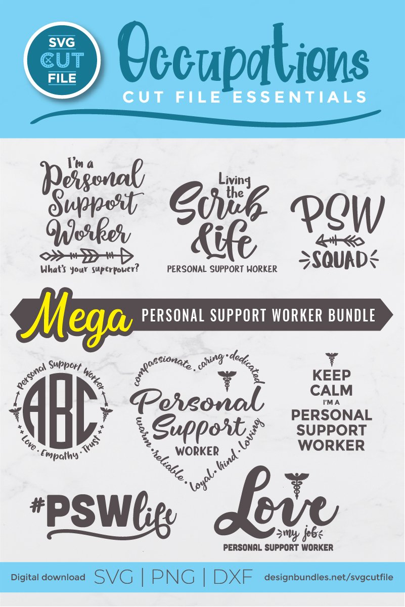 Personal Support Worker svg bundle, a PSW svg bundle (705303) | Cut ...