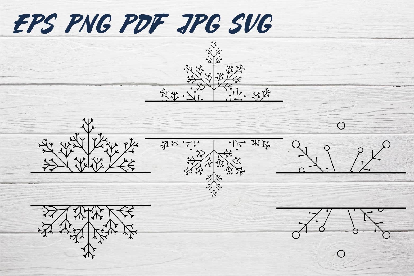 Snowflake SVG and Christmas frames SVG collection (992632 ...