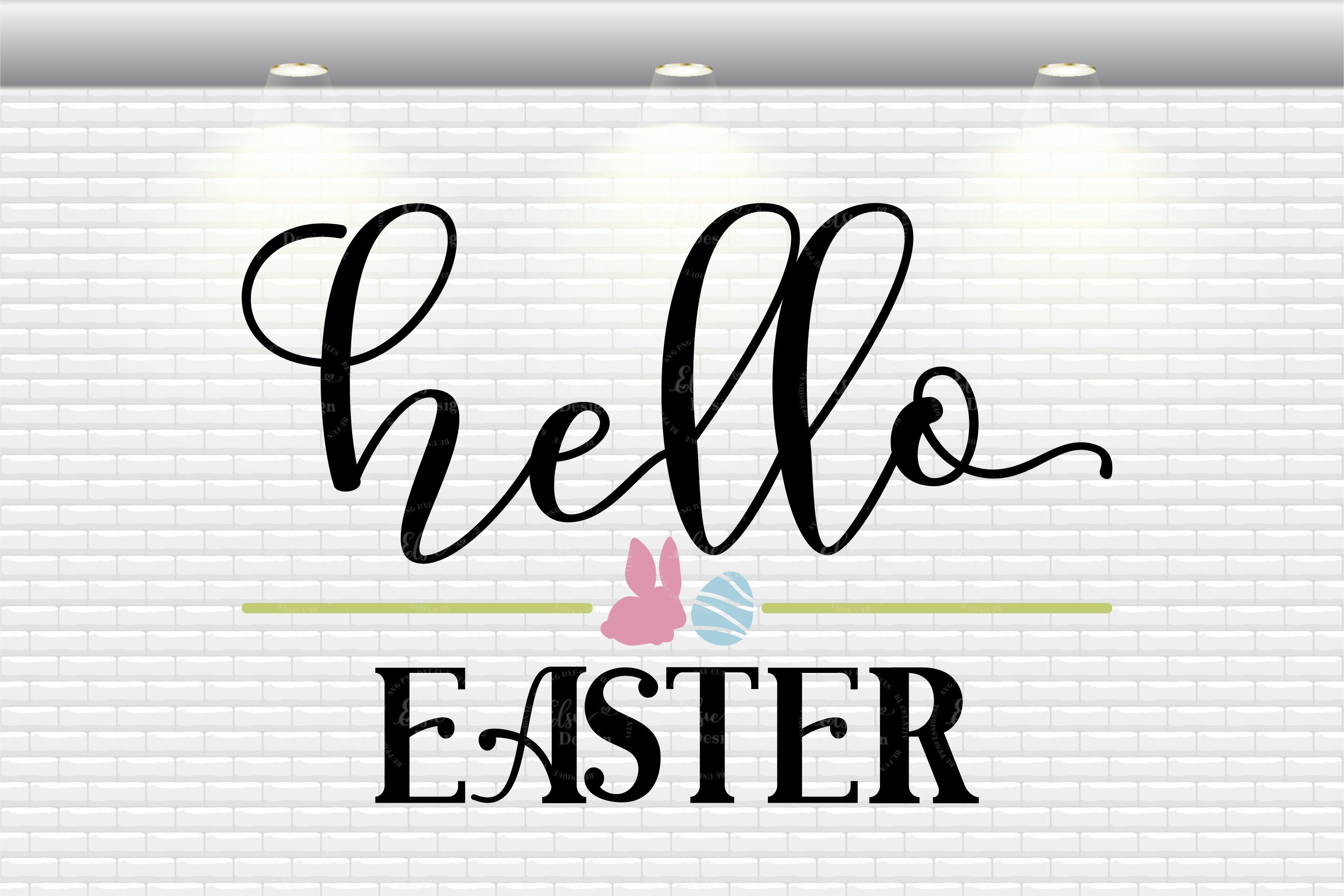 Hello Easter Round Sign SVG Cut Files (1189127) | Cut Files | Design ...