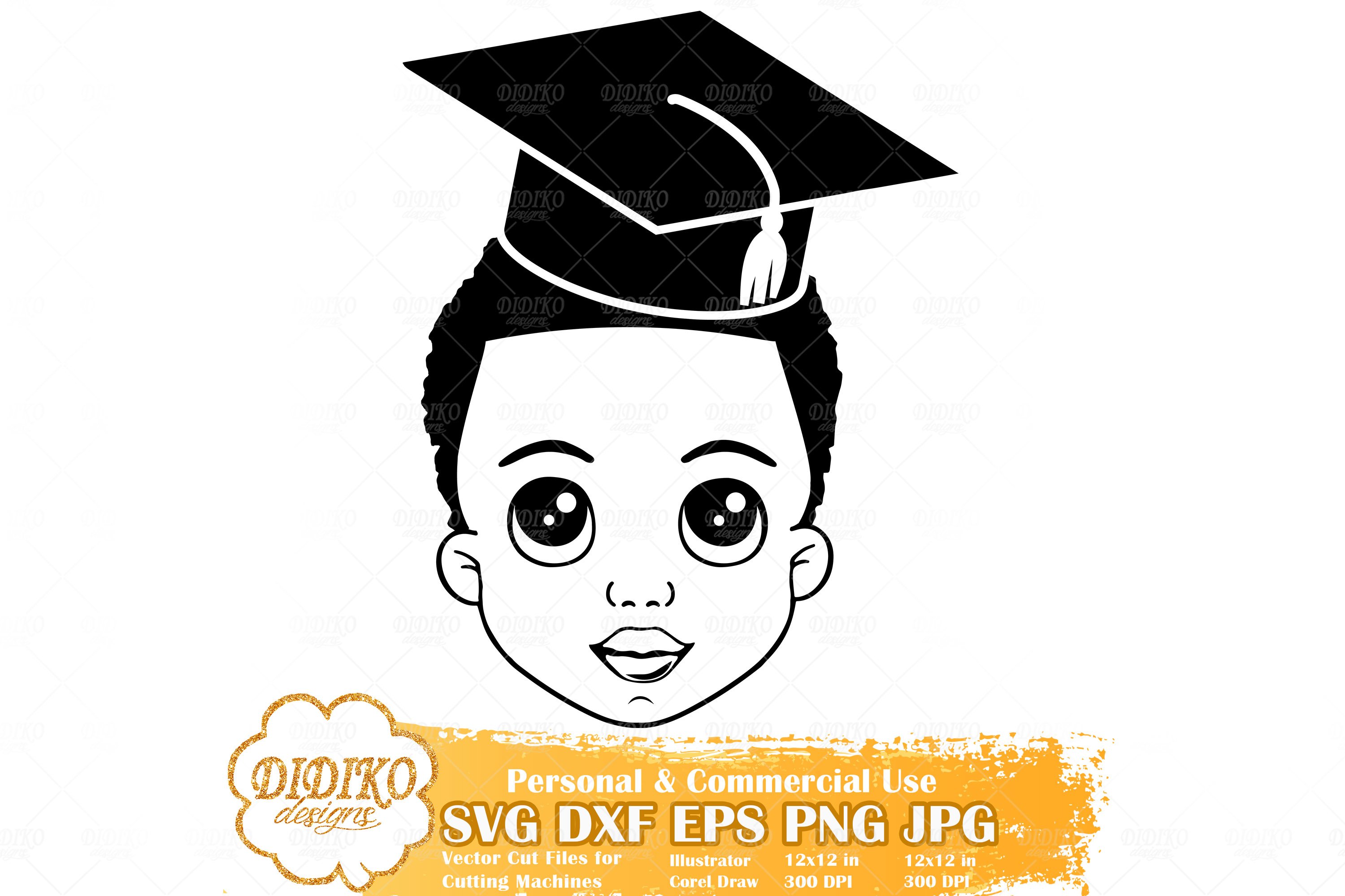 Black Boy Graduation SVG, Black and Educated SVG, Afro Boy (537426 ...